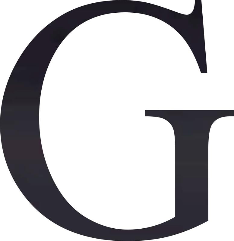 Acrylic Letter G Times, 6'' Tall Transparent Black Acrylic Alphabet ...