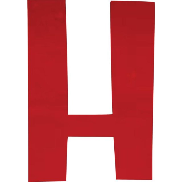 Acrylic Letter H Blank Craft, 10'' Tall Transparent Red Custom Wedding Reception Signage, DIY ...