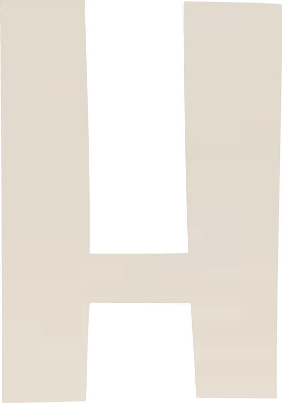 Acrylic Letter H Icebold, 6'' Tall White Acrylic Alphabet Letters ...