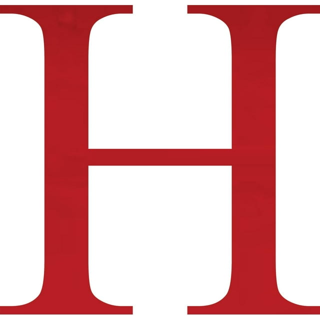 Acrylic Letter H Times, 3'' Tall Transparent Red Laser Cut Acrylic ...