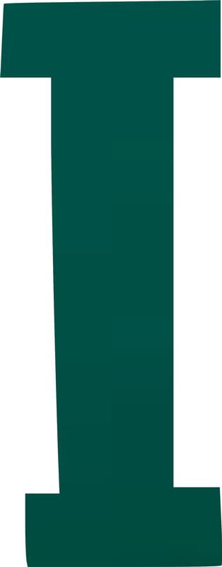 Acrylic Letter I Blank Craft, 8'' Tall Frosted Teal Custom Wedding Reception Signage, DIY ...