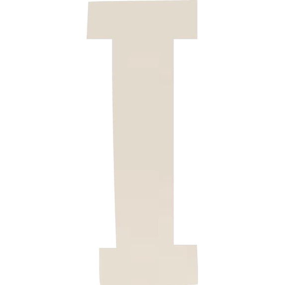 Acrylic Letter I Icebold, 6'' Tall White Acrylic Alphabet Letters ...