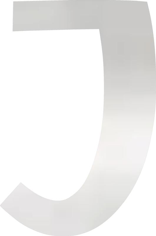 Acrylic Letter J Icebold, 3'' Tall Clear Wedding Acrylic Letters, Blank ...