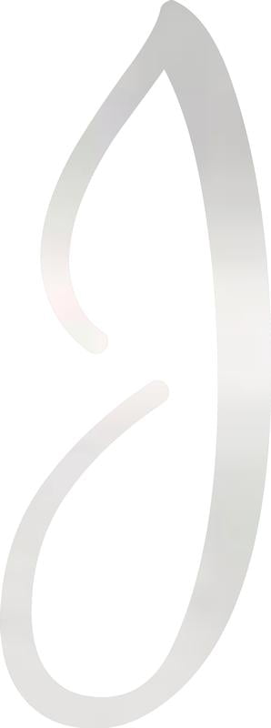 Acrylic Letter J Script, 3'' Tall Clear Alphabet Craft, Color Options ...