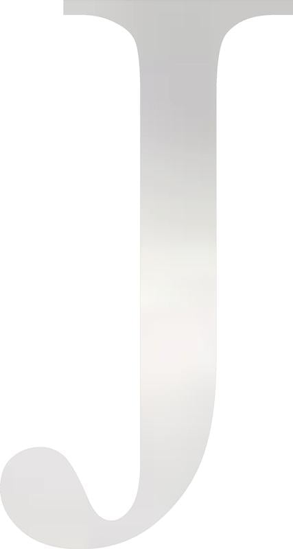 Acrylic Letter J Times, 2'' Tall Clear Acrylic Sign Letter, Choose Your ...