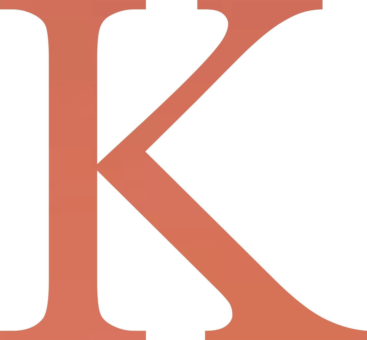Acrylic Letter K Times, 6'' Tall Pastel Coral Acrylic Alphabet Letters ...