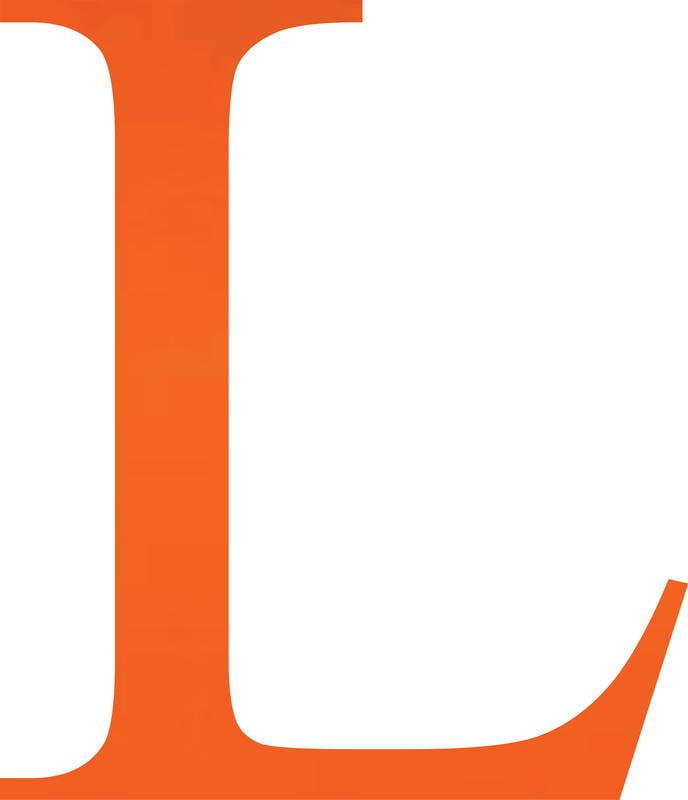 Acrylic Letter L Times, 6'' Tall Fluorescent Orange Acrylic Alphabet ...