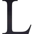 Acrylic Letter L Times, 6'' Tall Transparent Black Acrylic Alphabet ...