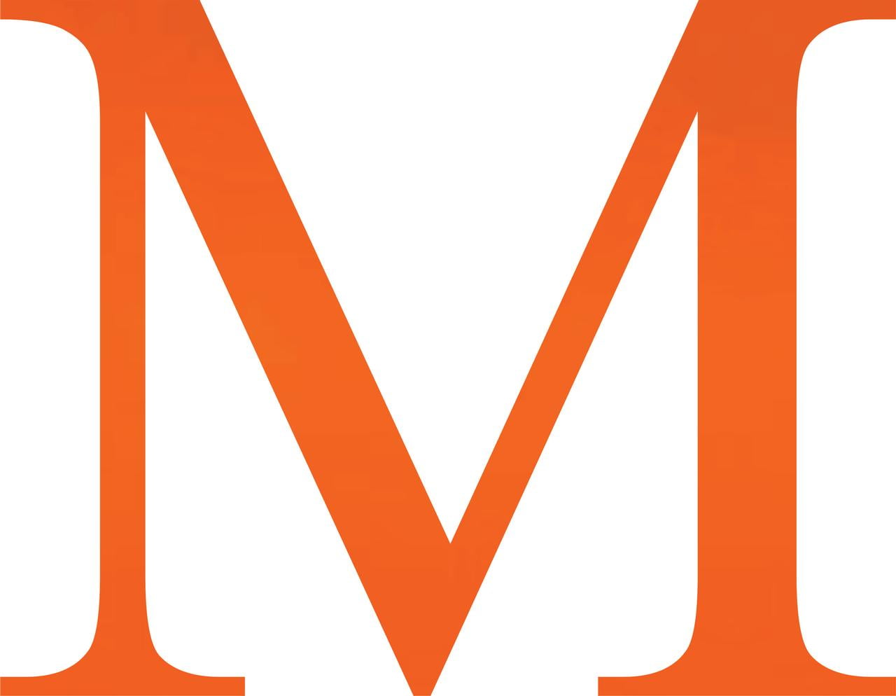 Acrylic Letter M Times, 8'' Tall Fluorescent Orange Custom Acrylic Letters, Choose Color Option ...