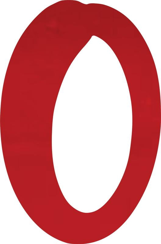 Acrylic Letter O Icebold, 4'' Tall Transparent Red Custom Wedding ...