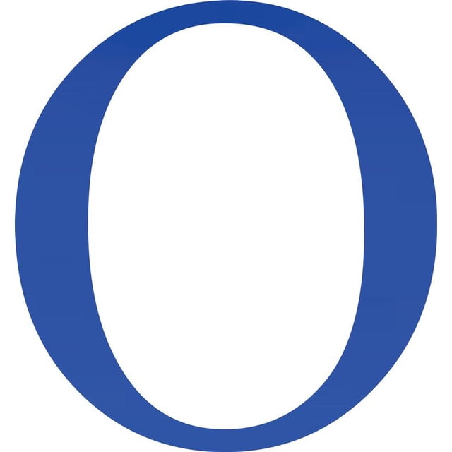 Acrylic Letter O Times, 10'' Tall Transparent Dark Blue Custom Acrylic ...