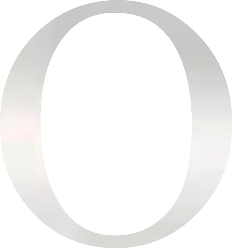 Acrylic Letter O Times, 2'' Tall Clear Acrylic Sign Letter, Choose Your ...