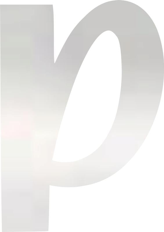 Acrylic Letter P Bold, 1'' Tall Clear Small Acrylic Plastic Letter ...