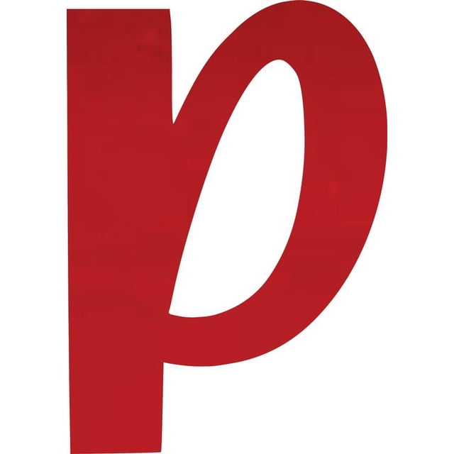 Acrylic Letter P Icebold, 4'' Tall Transparent Red Custom Wedding ...
