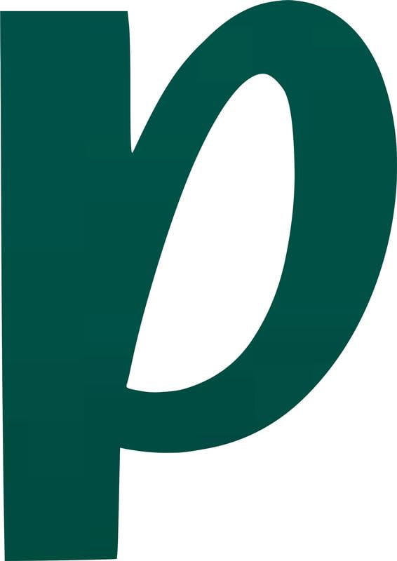 Acrylic Letter P Icebold, 6'' Tall Frosted Teal Acrylic Alphabet ...