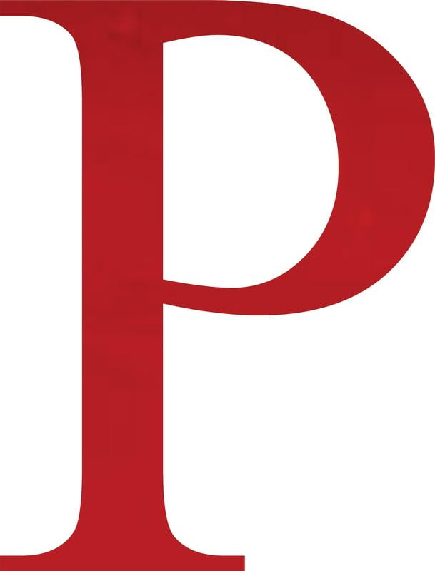 Acrylic Letter P Times, 6'' Tall Transparent Red Acrylic Alphabet ...