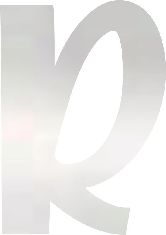 Acrylic Letter R Blank, 2'' Tall Clear Acrylic Sign Letter, Choose Your ...