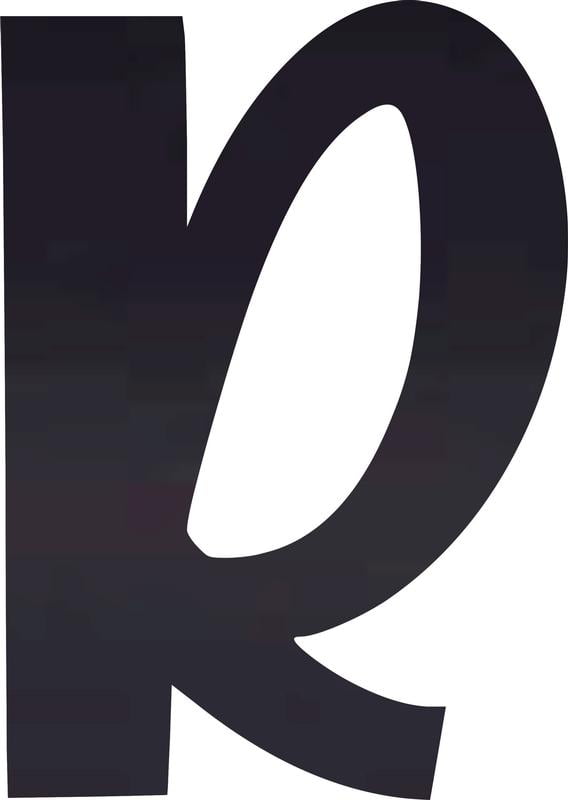Acrylic Letter R Icebold, 4'' Tall Transparent Black Custom Wedding ...