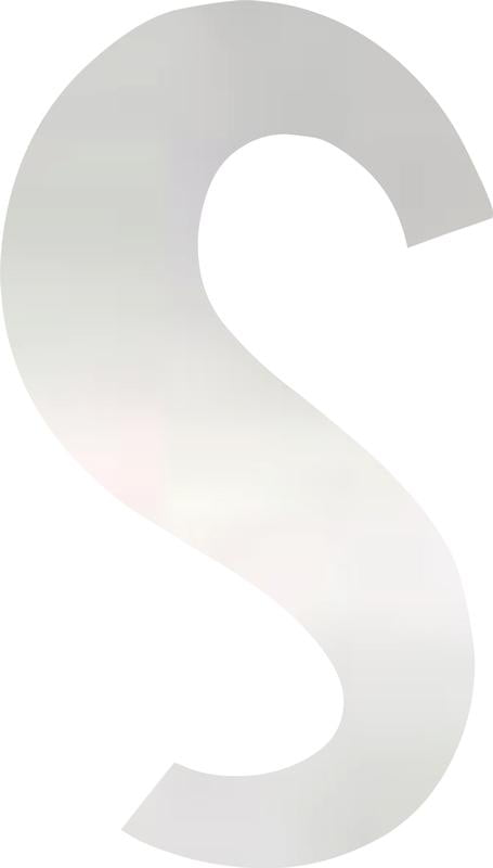 Acrylic Letter S Blank, 2'' Tall Clear Acrylic Sign Letter, Choose Your ...