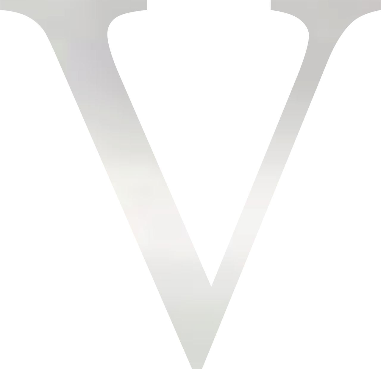 Acrylic Letter V Times, 1'' Tall Clear Small Acrylic Alphabet Letter ...