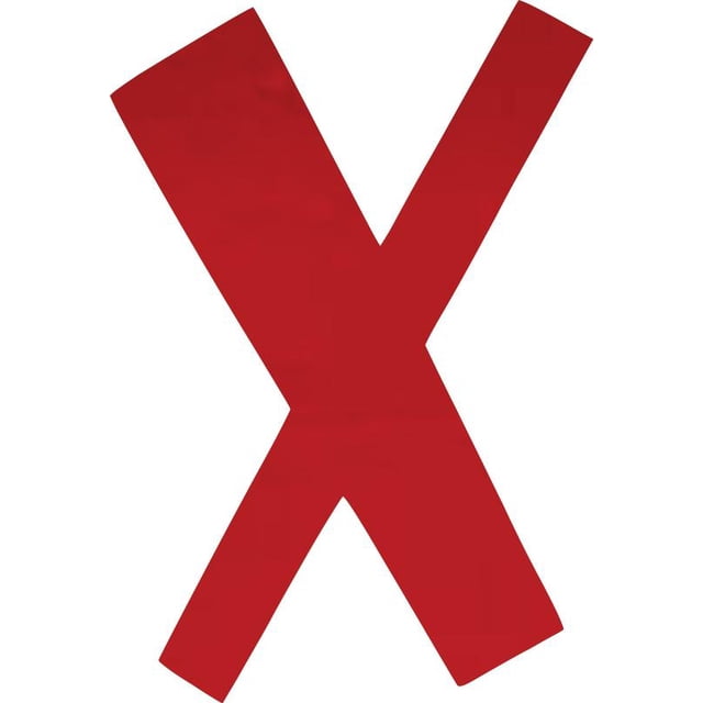 Acrylic Letter X Blank Craft, 10'' Tall Transparent Red Custom Wedding ...
