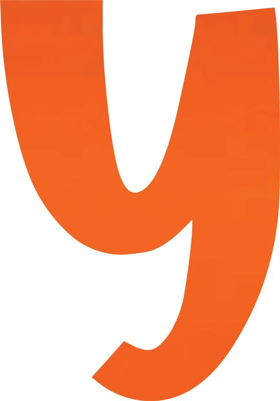 Acrylic Letter Y Icebold, 4'' Tall Fluorescent Orange Custom Wedding Plastic Letters, Reception ...