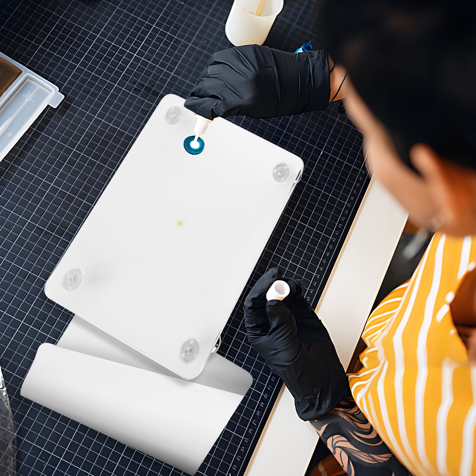 Acrylic Leveling Table 11.4×10.2 Inch Adjustable Leveling Board Self ...