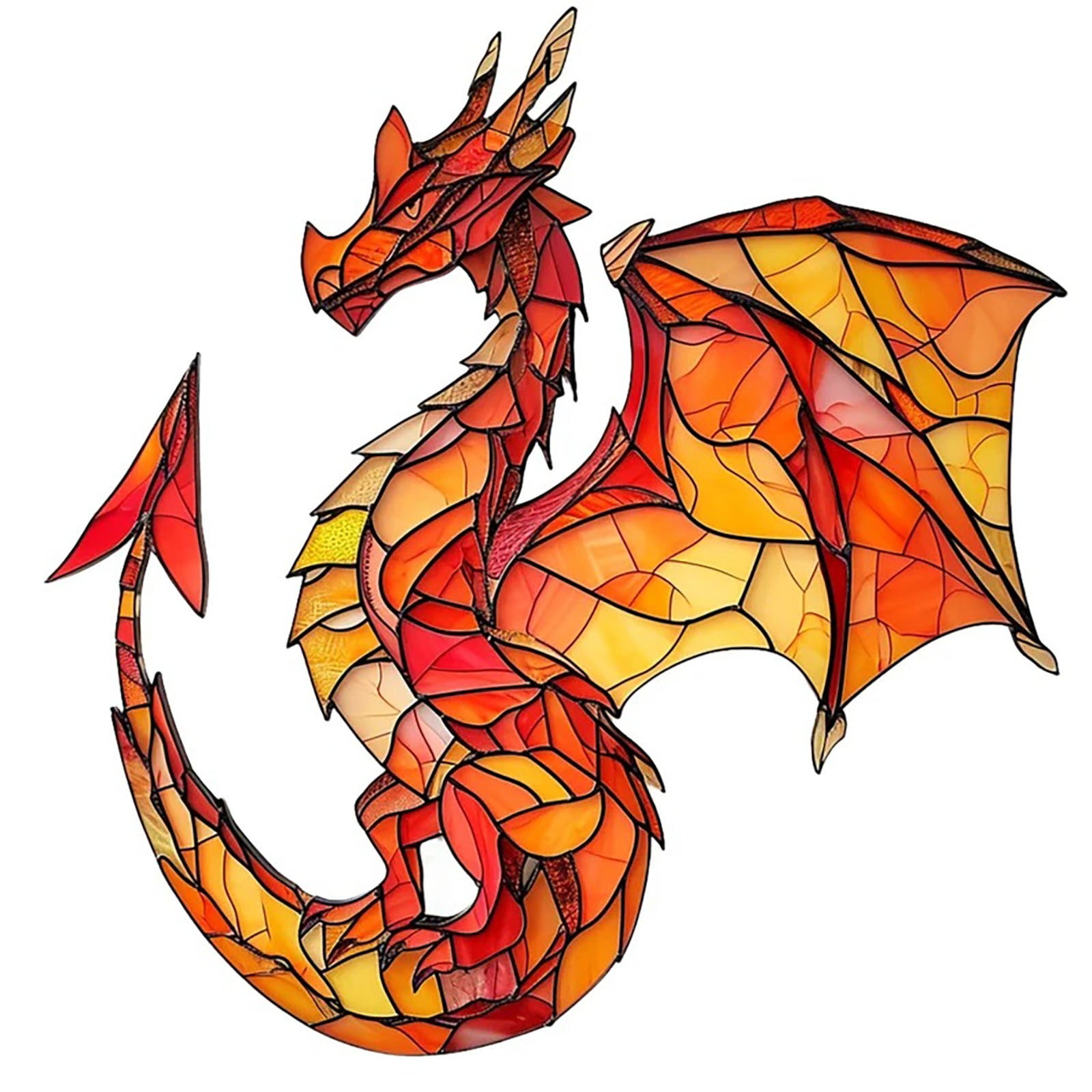 Acrylic Light Catching Flying Dragon Interesting Sunlight Light ...