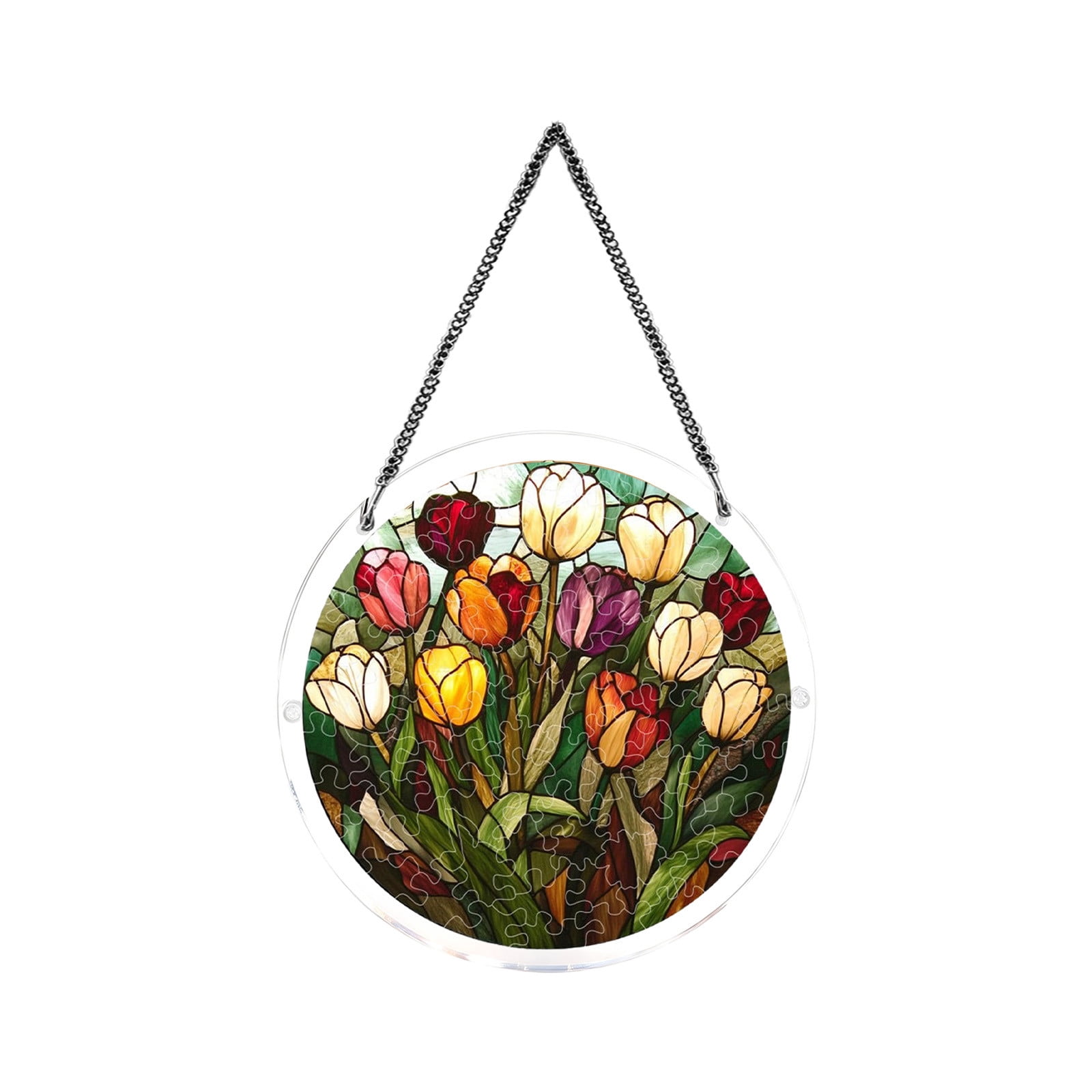 Acrylic Light Catching Ornament, Bird Pattern Window Hanger, Colorful ...