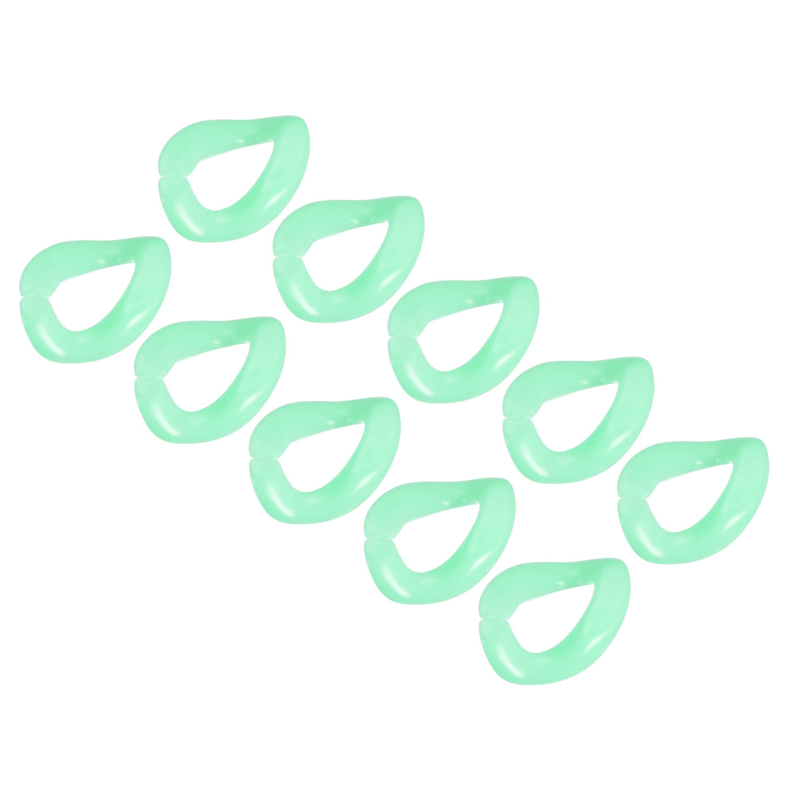Acrylic Link Rings, 35mm Quick Linking Clips Hooks for DIY Light Green ...