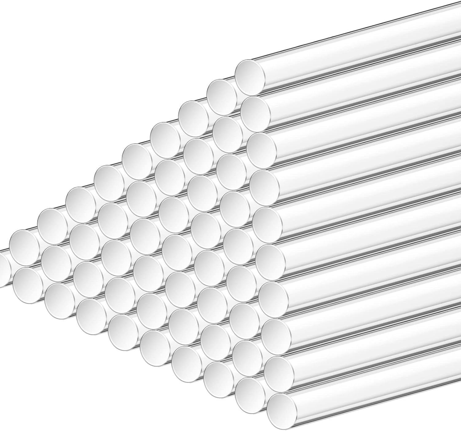Acrylic Lollipop Sticks 6 Inch Clear Cocktail Stirrer Reusable Acrylic ...