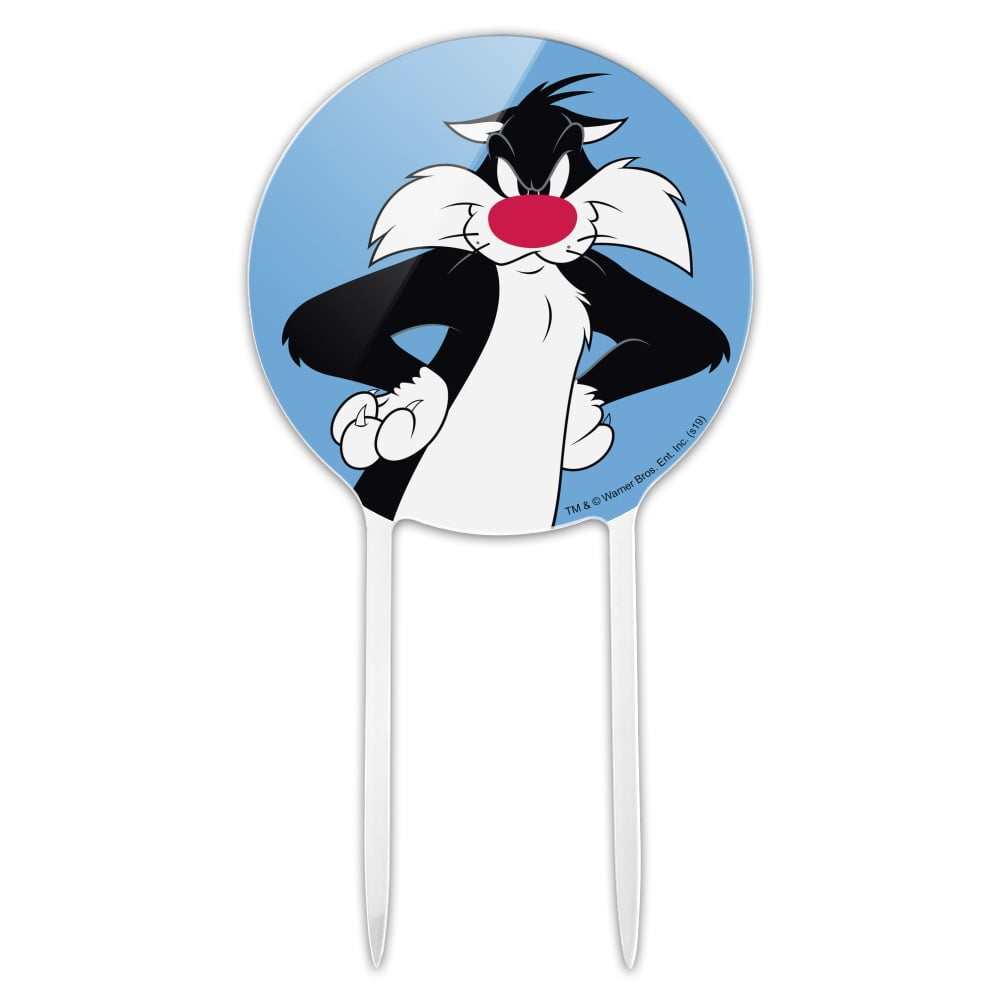 Acrylic Looney Tunes Sylvester Cake Topper Party Decoration for Wedding ...