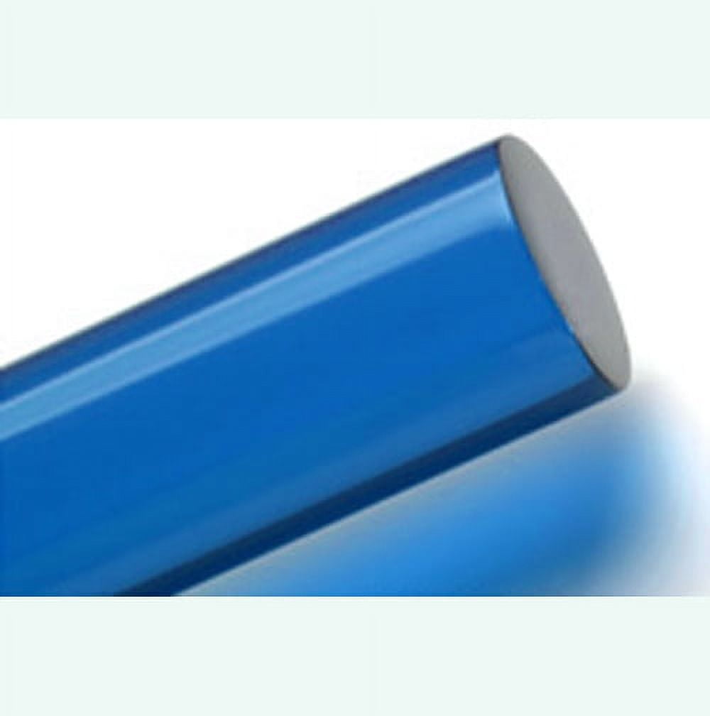 Acrylic Lucite Rod Dowel - 1/2" (12.7mm) x 24"(610mm) (Blue) - Lot of ...