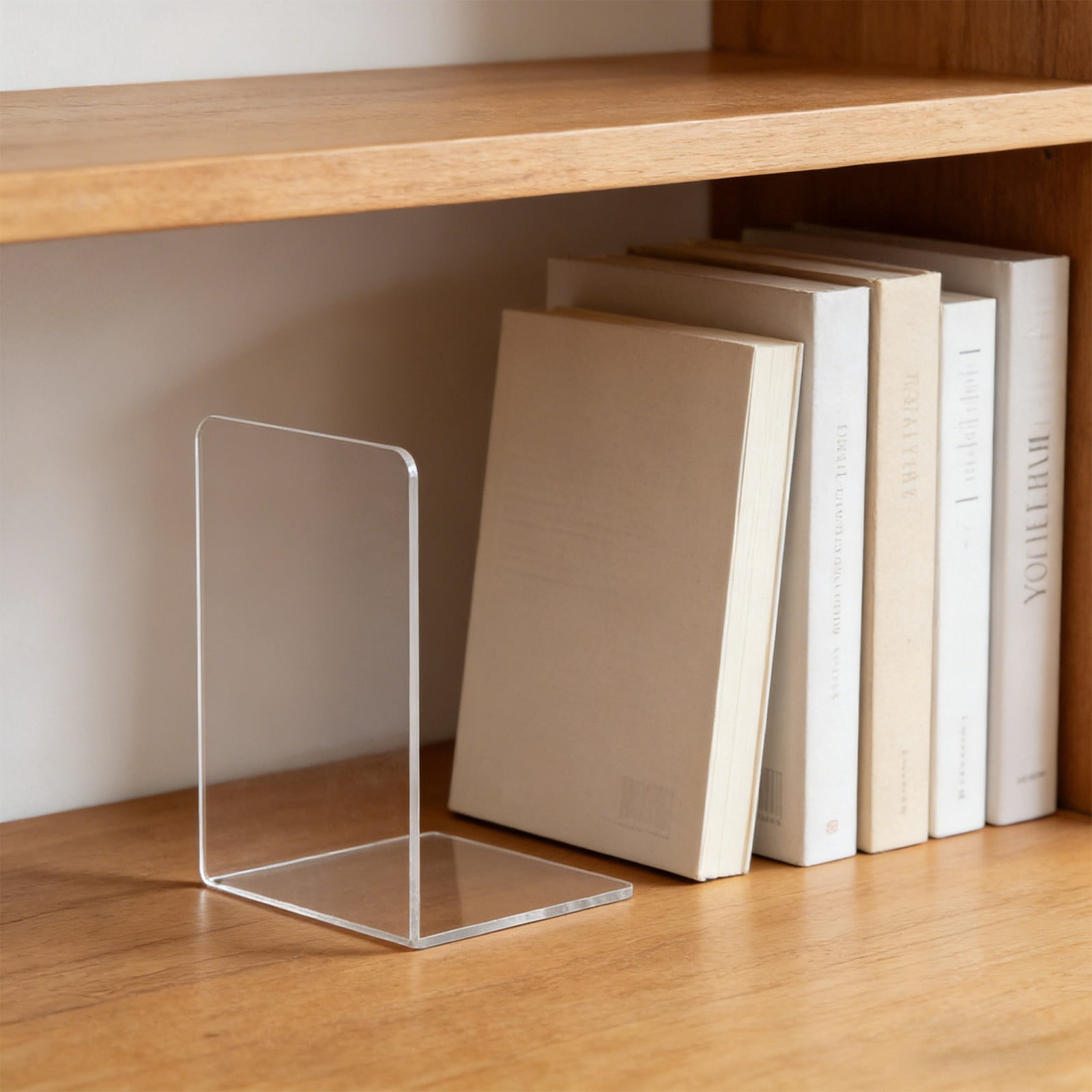 Acrylic Magazine Holder,Desk Organizer Workspace Sorters,Clear Bookend ...