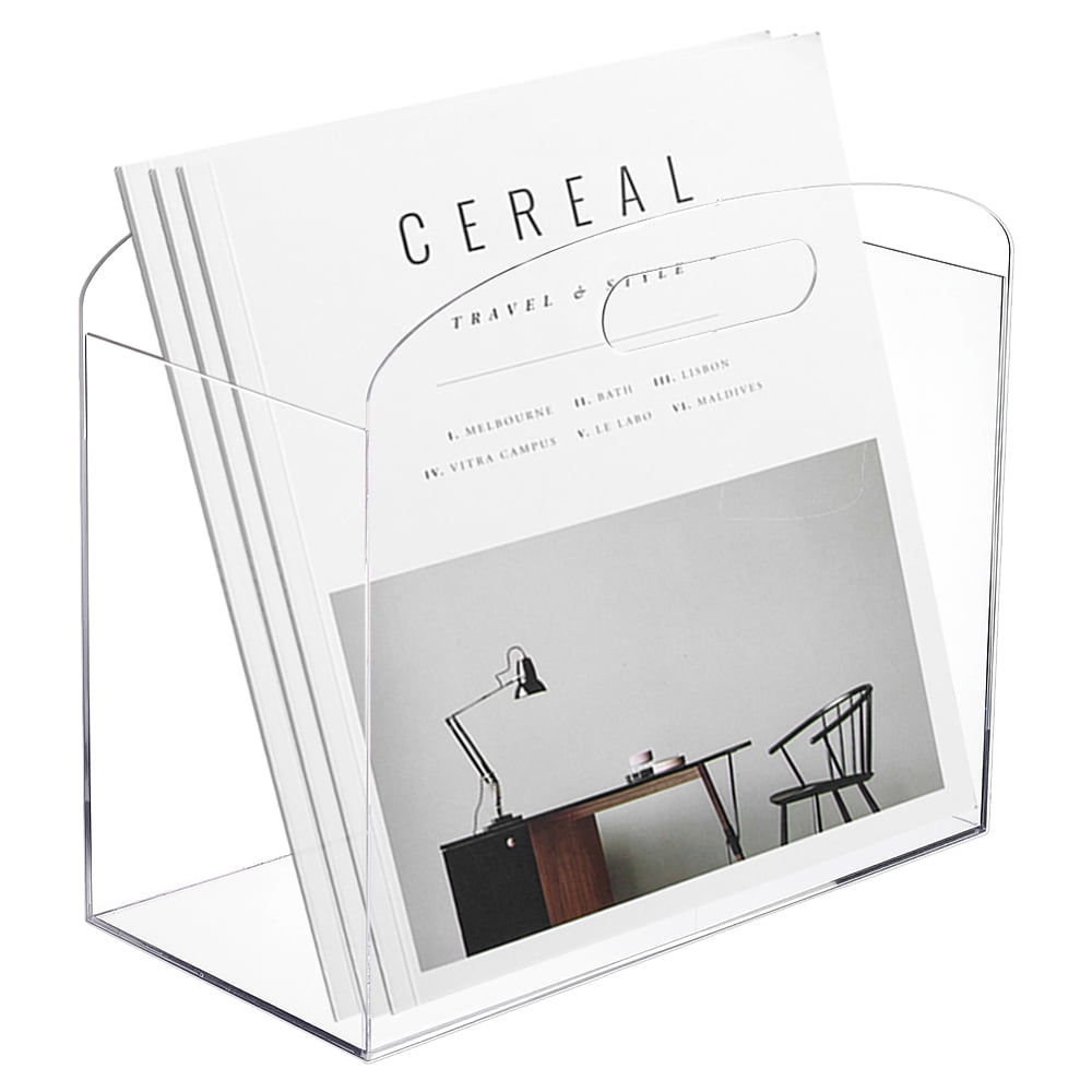 Acrylic Magazine Holder Transparent Acrylics Newspaper Magazines Stand ...