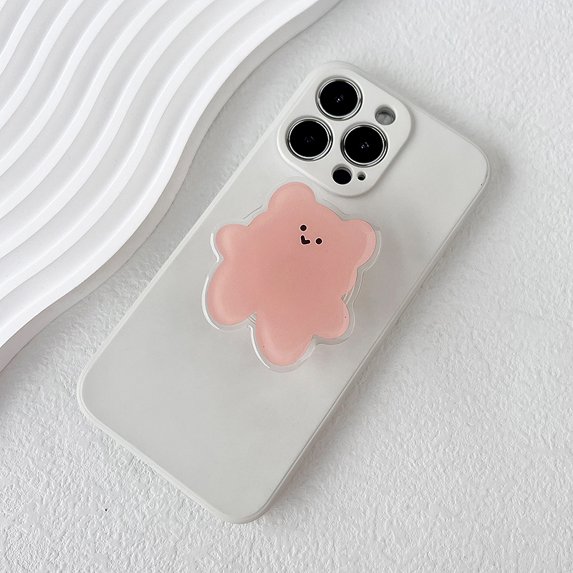 Acrylic Material Cartoon Cute Bear Design Phone Holder Foldable Grip ...