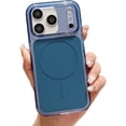 Acrylic Matte Magnetic Phone Case for iPhone, Compatible with (Blue ...
