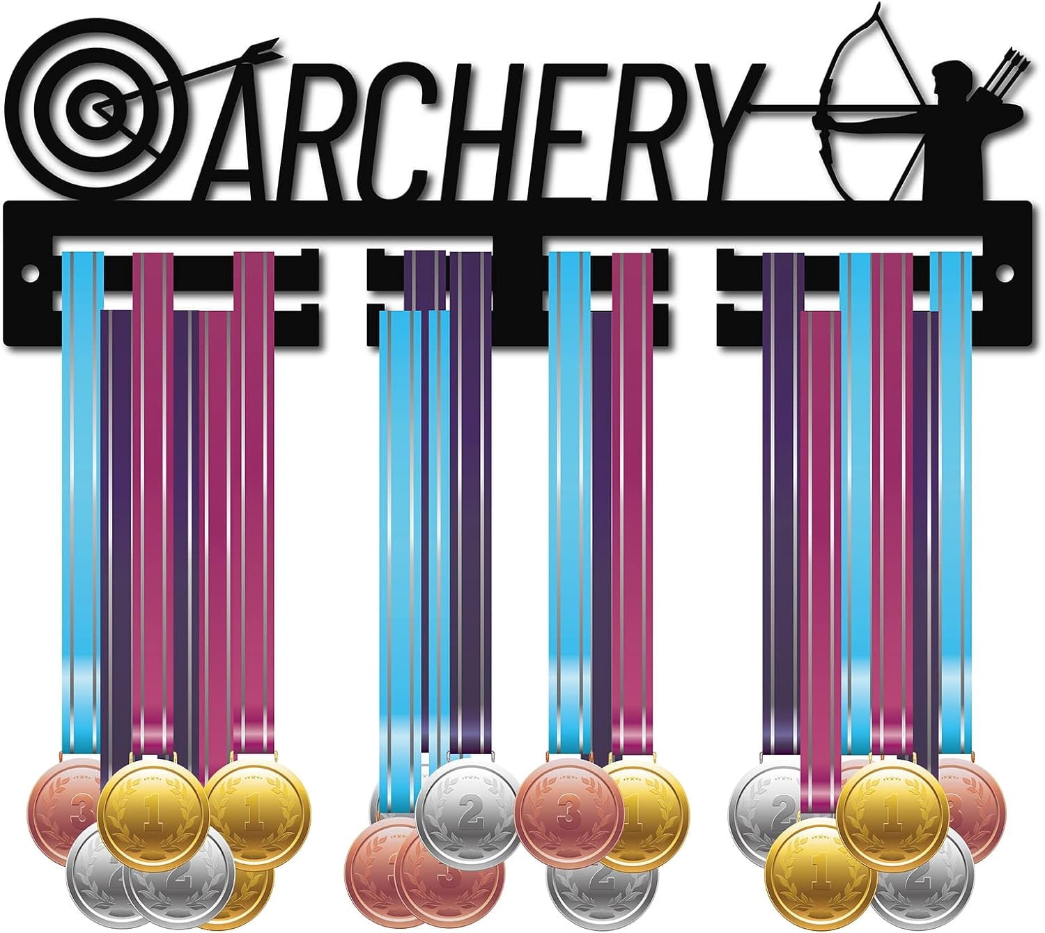 Acrylic Medal Holder Archery Medal Hanger Display and Arrow Medal Hooks ...