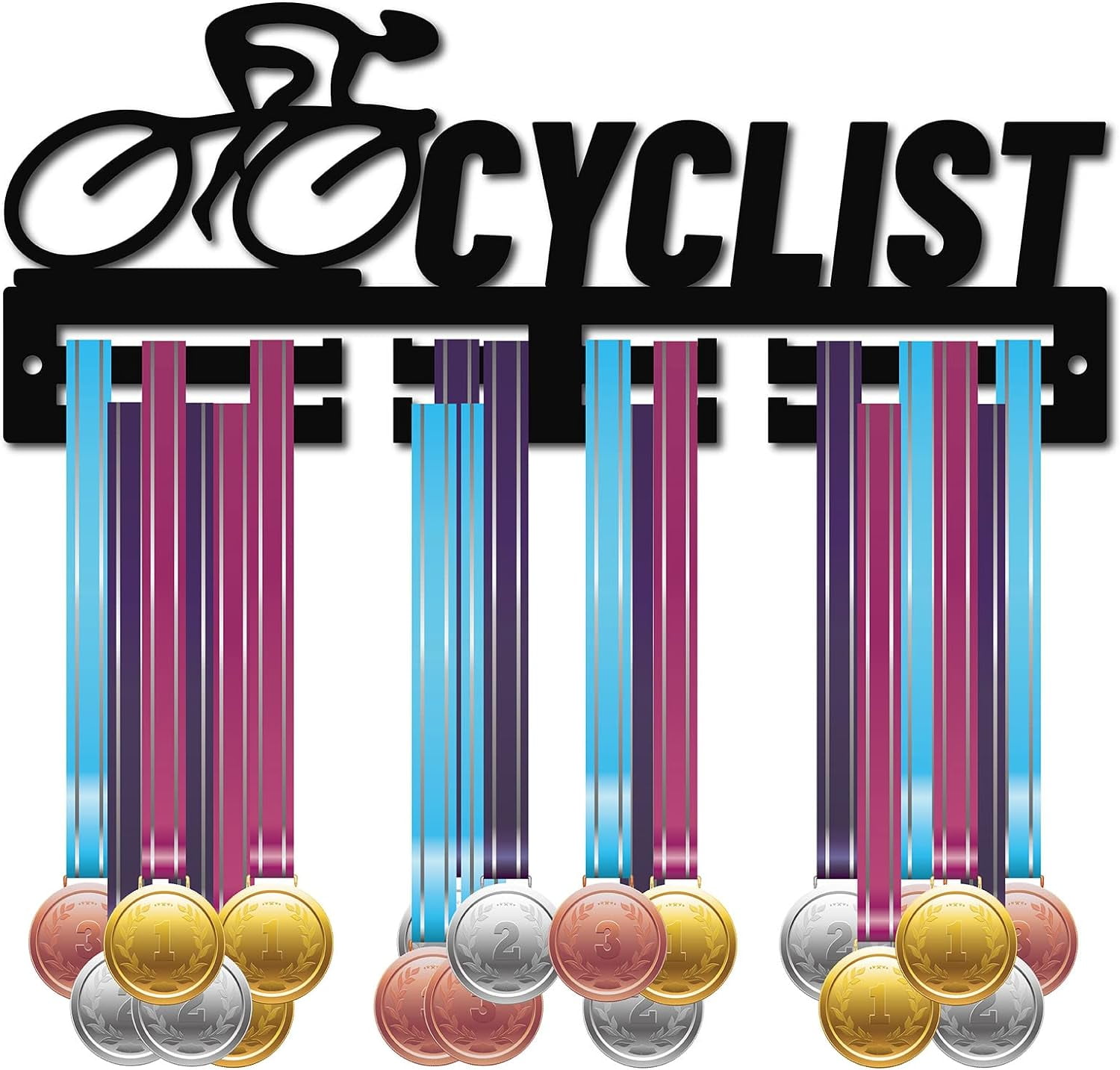 Acrylic Medal Holder Cycling Medals Hanger Display Cyclist Rack Frame ...