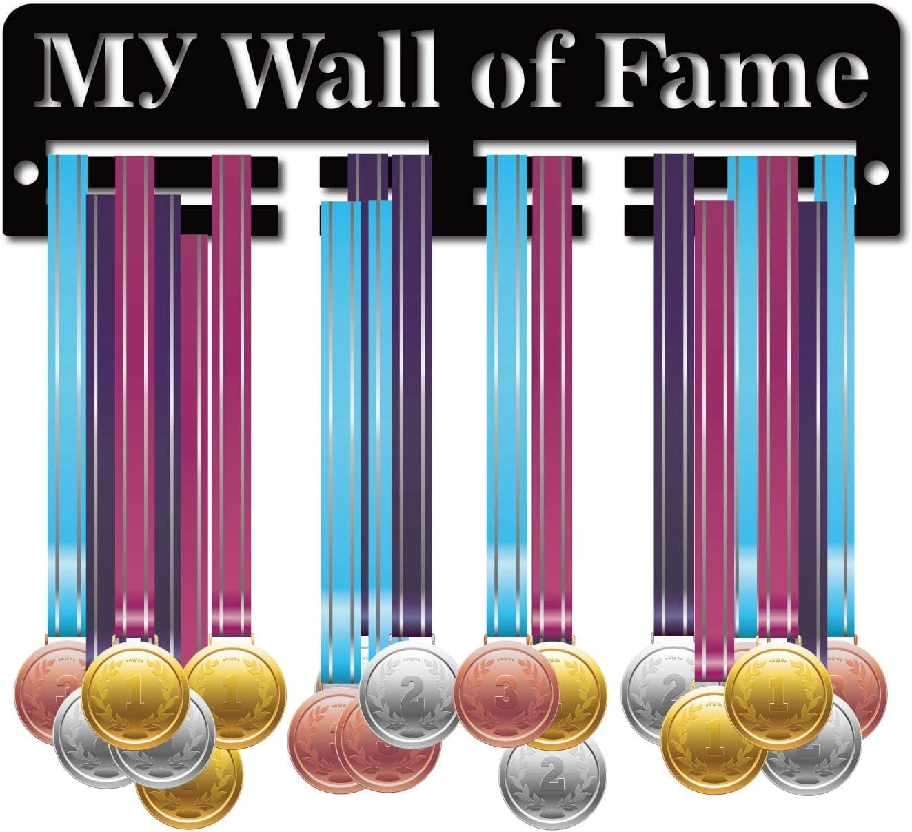 Acrylic Medal Holder Medals Display Hanger Rack with Hanger Hooks Medal ...