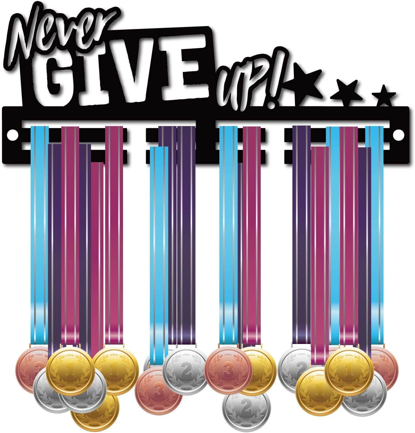 Acrylic Medal Holder Medals Display Hanger Rack with Hanger Hooks Medal ...