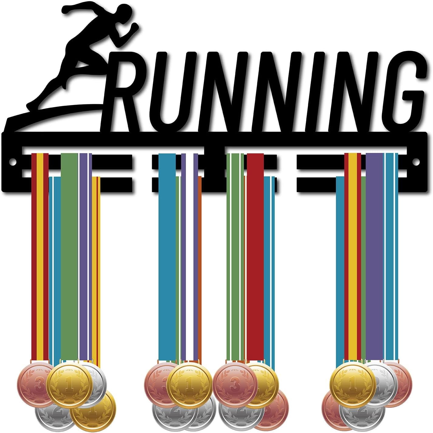 Acrylic Medal Holder Running Athlete Medals Hanger Display Runner ...