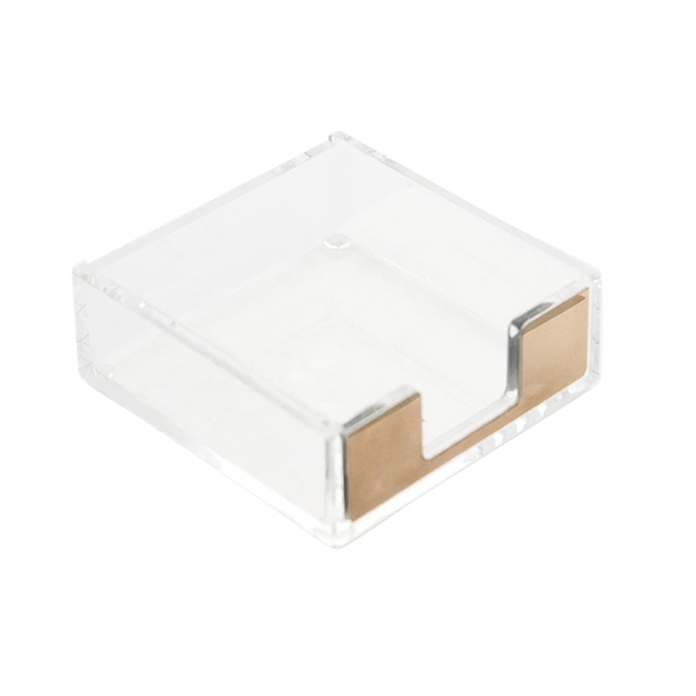 Acrylic Memo Holder Simple Elegant Self-stick Notes Holder Desktop Note ...