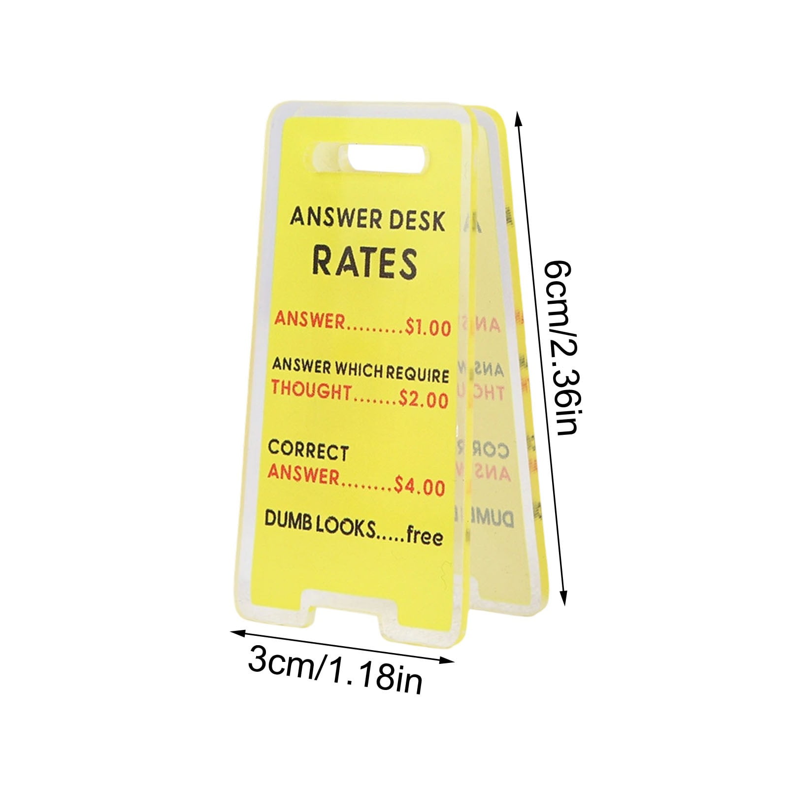 Acrylic Mini Desk Sign for Office Decor - Unique Desktop Decoration for ...