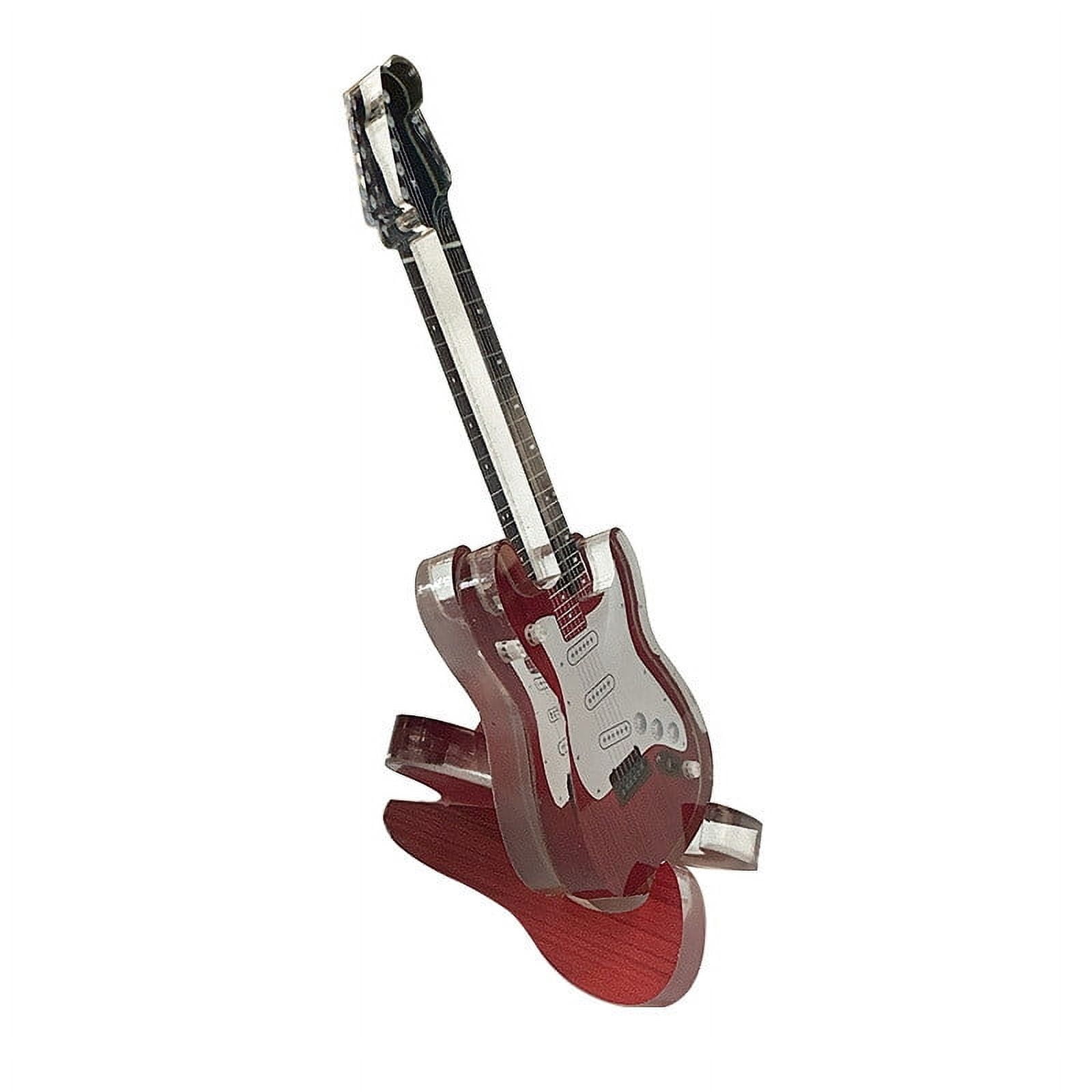Acrylic Mini Guitar Model - Realistic Handmade Collectible, Desktop ...