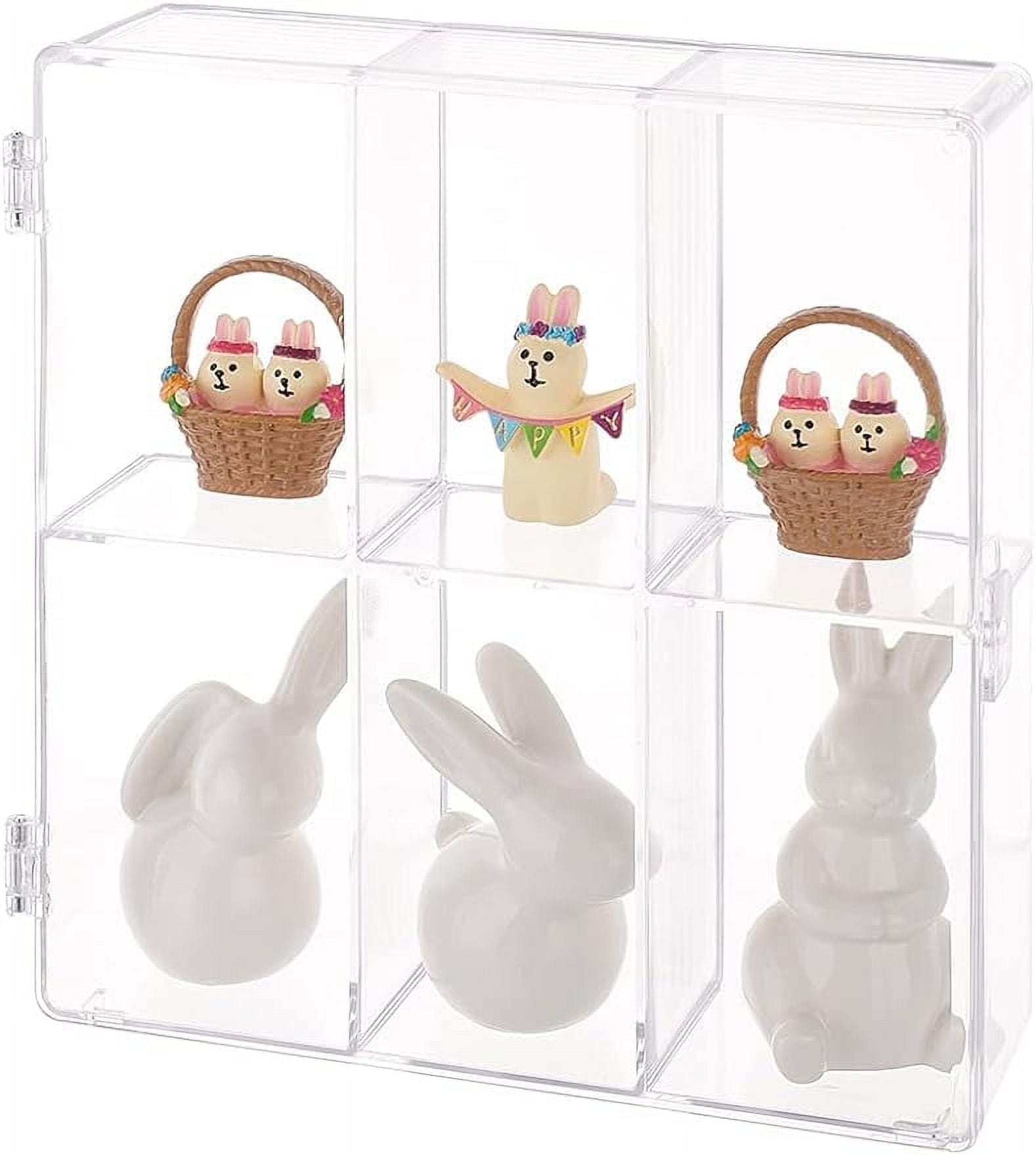 Acrylic Minifigure Display Case 2 Layers 6 Grid Clear Action Figures ...