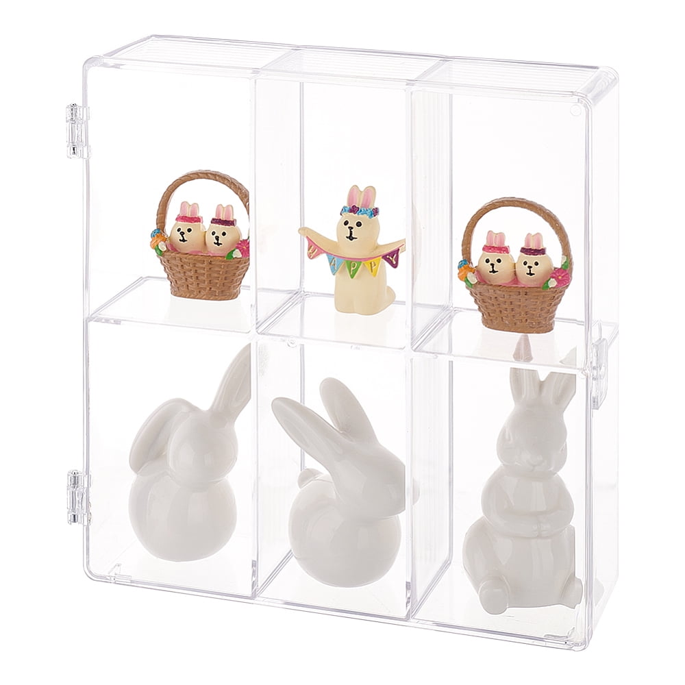 Acrylic Minifigure Display Case 2 Layers 6 Grid Clear Action Figures ...