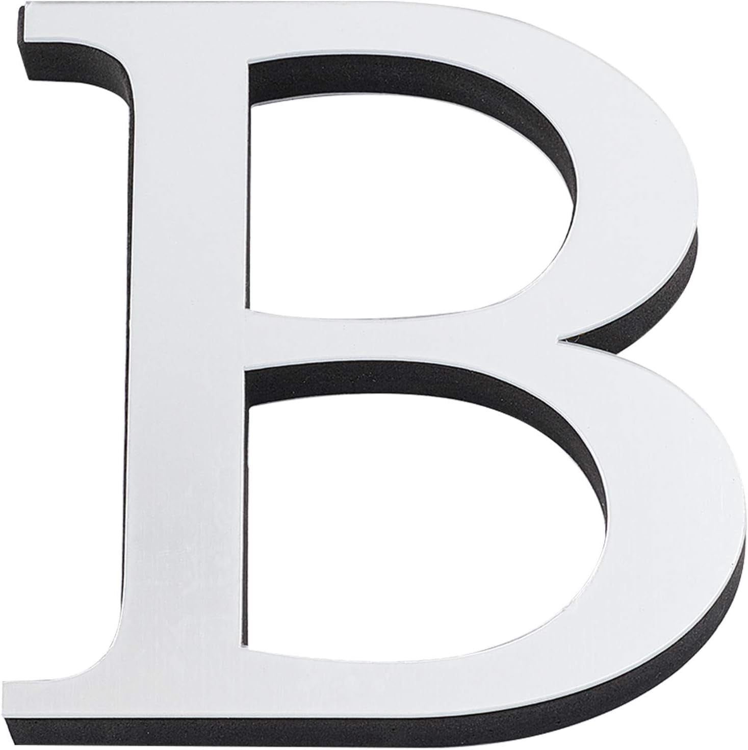 Acrylic Mirror Wall Stickers Decal with EVA Foam Alphabet Letter.B Foam ...