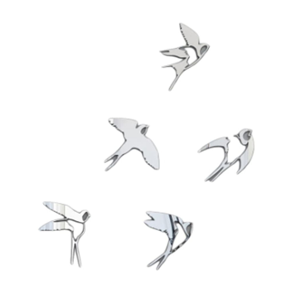 Acrylic Mirrour Bird Wall Decal Removable Stickers for Home, Bedroom ...