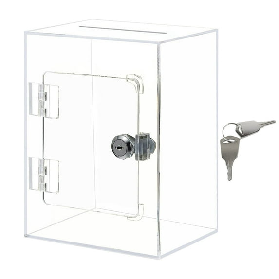 Acrylic Money Container Transparent Square Coin Banks for Budgeting and ...